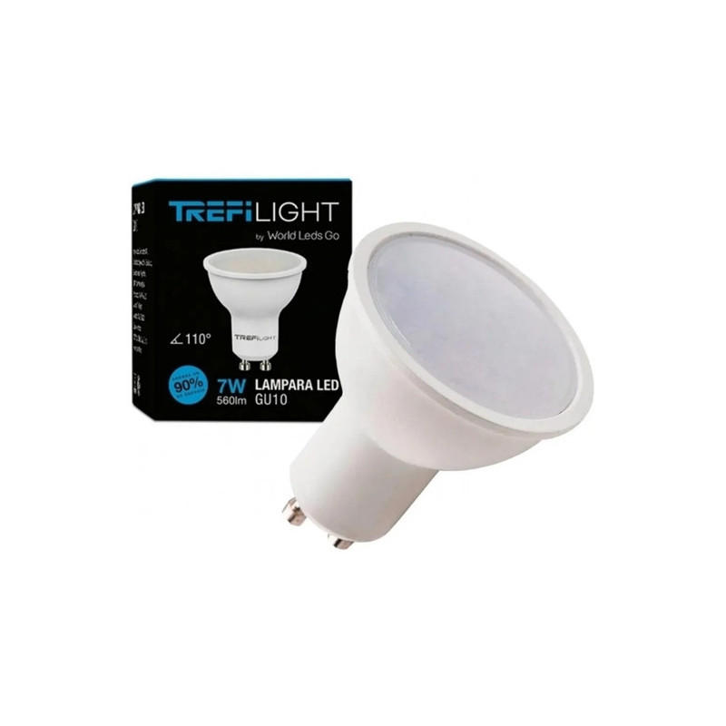 *DICROICA LED FRIA TREFI GU10 7W 6000K ( 10 ) * – Aquino Distribuciones