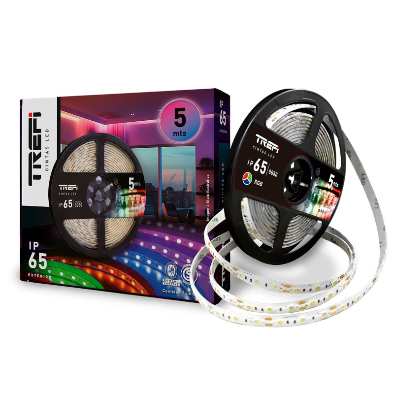 TIRA LED EXTERIOR RGB TREFI X 5MTS IP65 C/CONTROL (5) – Aquino ...